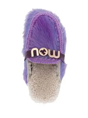 Mou Pony-hair Shearling-lined Slippers
