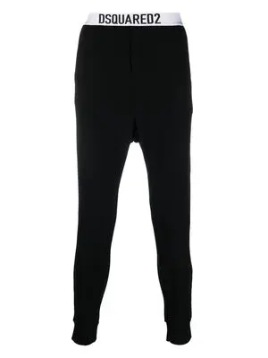 Men's Dsquared2 Black Active Pants