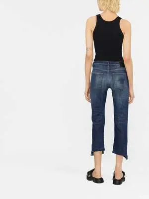 R13 High-rise Cropped Jeans