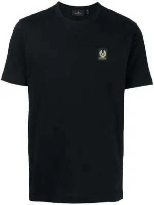 Belstaff Logo-patch Crew Neck T-shirt - Black
