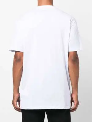 Philipp Plein Embroidered-logo Crew-neck T-shirt - White