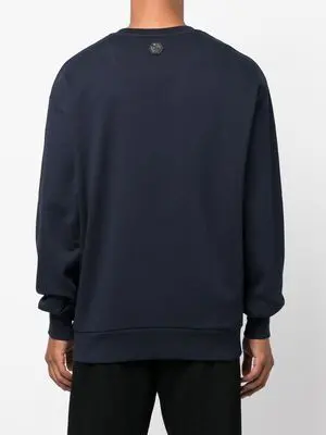 Philipp Plein Logo Crew Neck Sweatshirt - Blue