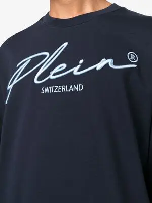 Philipp Plein Logo Crew Neck Sweatshirt - Blue