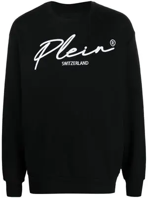 Philipp Plein Logo Crew-neck Jumper - Black