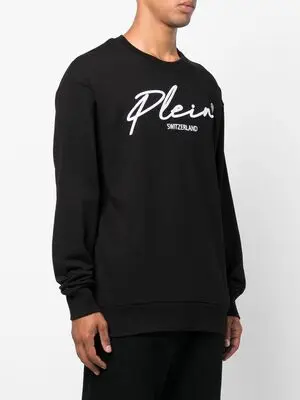 Philipp Plein Logo Crew-neck Jumper - Black