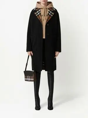 Burberry Check-pattern Reversible Wool Coat