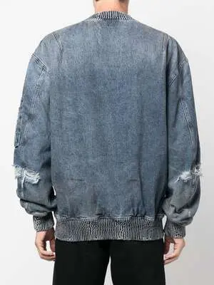 DIESEL® Denim Bomber Jacket - Blue