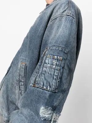 DIESEL® Denim Bomber Jacket - Blue