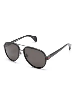 Gucci Pilot-frame Sunglasses - Black