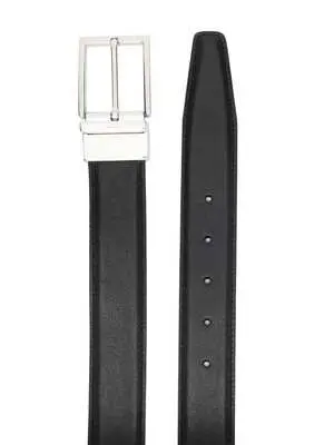 Brioni Reversible Leather Buckle Belt