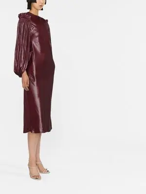 Stella McCartney Draped-sleeve Midi Dress