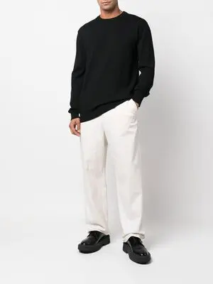 JIL SANDER Wool Crew-neck Jumper - Black