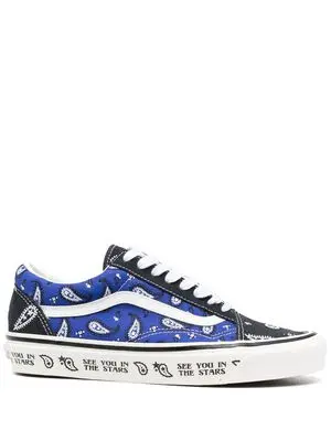 VANS Old Skool Paisley-print Sneakers - Blue