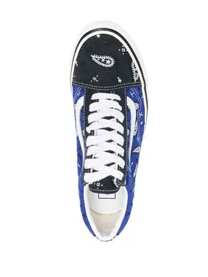 VANS Old Skool Paisley-print Sneakers - Blue