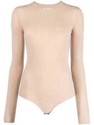 MAISON MARGIELA Round-neck Jersey Bodysuit - Neutrals