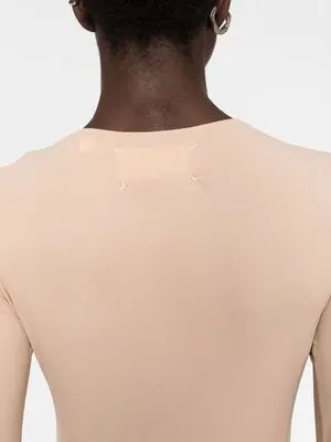 MAISON MARGIELA Round-neck Jersey Bodysuit - Neutrals