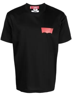 Junya Watanabe Logo-print Cotton T-shirt - Black