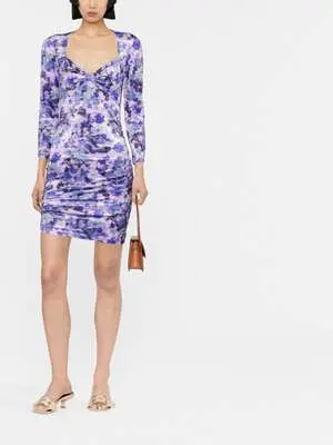 Isabel Marant Étoile Floral-print Ruched Minidress