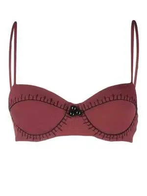 Marysia Balconette Style Bikini Top - Red