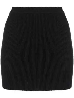 Wardrobe.NYC Ribbed Knit Mini Skirt