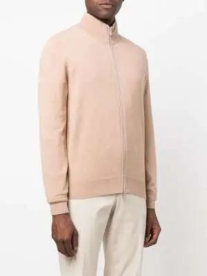 Brunello Cucinelli Zip-up Cashmere Jumper - Neutrals