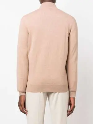 Brunello Cucinelli Zip-up Cashmere Jumper - Neutrals
