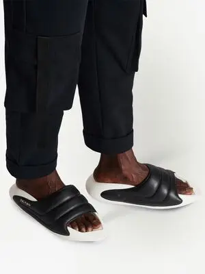 Balmain Quilted B-it Mules - Black