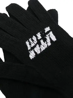 VTMNTS Intarsia-knit Logo Gloves