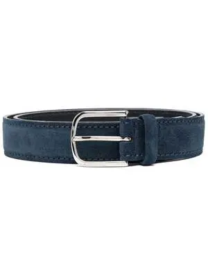 ORTIGNI Buckle-fastening Leather Belt - Blue