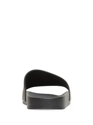 Balenciaga Logo Print Flat Slides