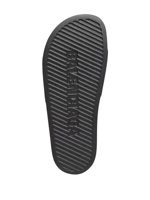 Balenciaga Logo Print Flat Slides