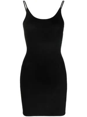 DION LEE Slip Spaghetti-strap Mini Dress - Black