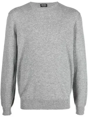 Zegna Crew Neck Sweater - Grey