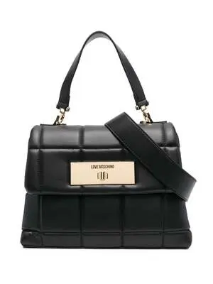 Moschino Quilted Top Handle Bag