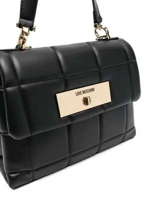Moschino Quilted Top Handle Bag
