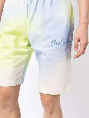 BLUE SKY INN Embroidered Logo Tie-dye Shorts