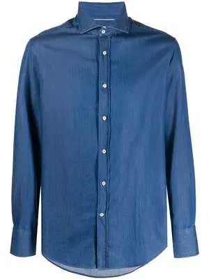 Brunello Cucinelli Long-sleeve Denim Shirt