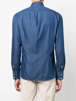 Brunello Cucinelli Long-sleeve Denim Shirt