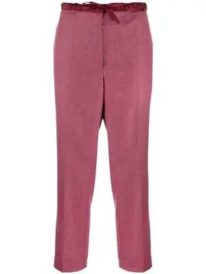 JIL SANDER Cropped Wool Blend Trousers