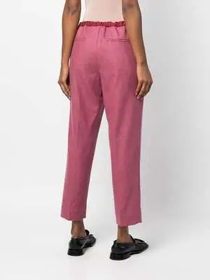 JIL SANDER Cropped Wool Blend Trousers