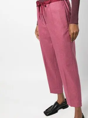 JIL SANDER Cropped Wool Blend Trousers