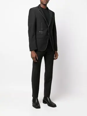 Philipp Plein Contrast-stitching Single-breasted Suit