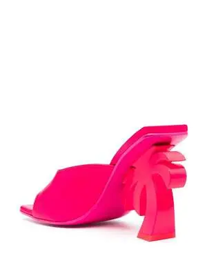Palm Angels Palm Square-toe Sandals - Pink