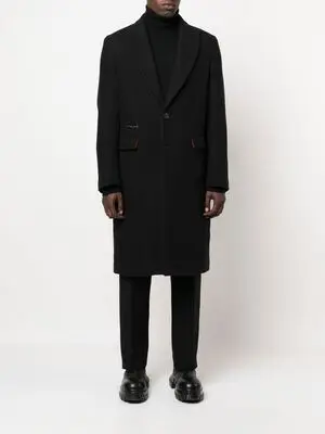 Philipp Plein Graffiti-print Single-breasted Coat