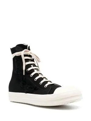 Rick Owens Broken High-top Sneakers - Black