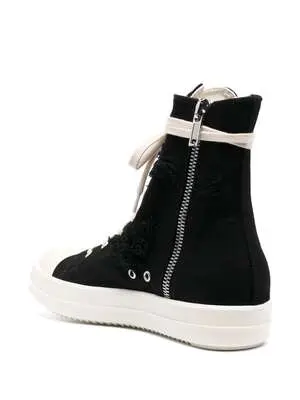 Rick Owens Broken High-top Sneakers - Black