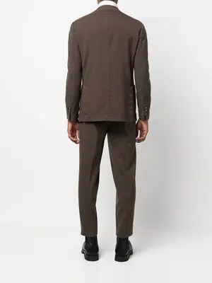 DELL'OGLIO Double-breasted Suit - Brown