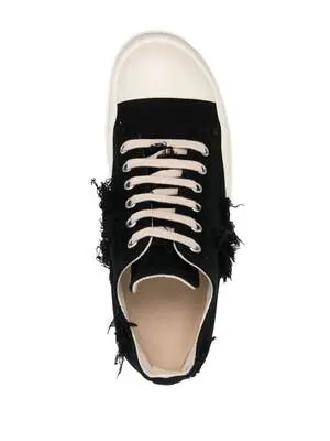 Rick Owens Destroyed Low-top Sneakers