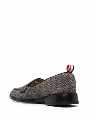 Thom Browne Herringbone Varsity Penny Loafers