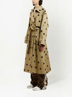 Palm Angels Stars Trench Coat